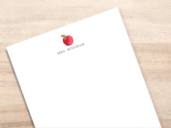 Personalized Notepad - Apple Design - JubileeDesignCompany