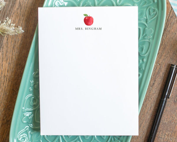 Personalized Notepad - Apple Design - JubileeDesignCompany